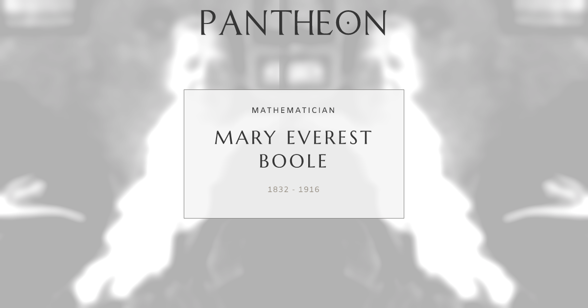 Mary Everest Boole Biography | Pantheon
