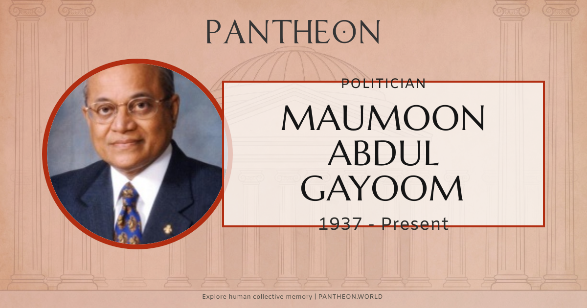 Maumoon Abdul Gayoom Biography | Pantheon