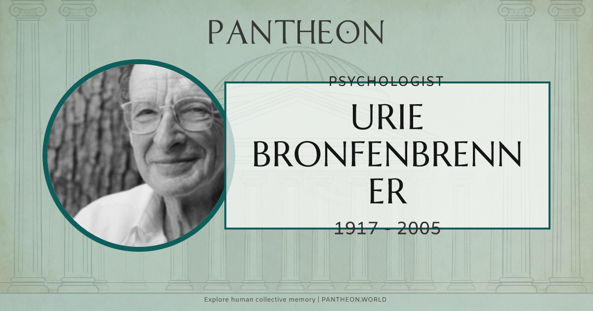 Urie Bronfenbrenner Biography | Pantheon