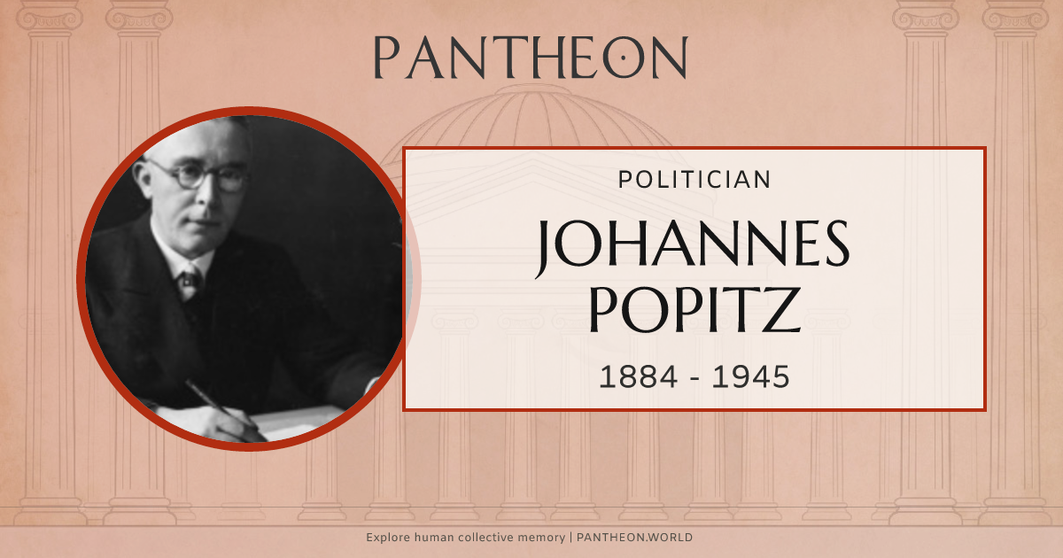 Johannes Popitz Biography | Pantheon