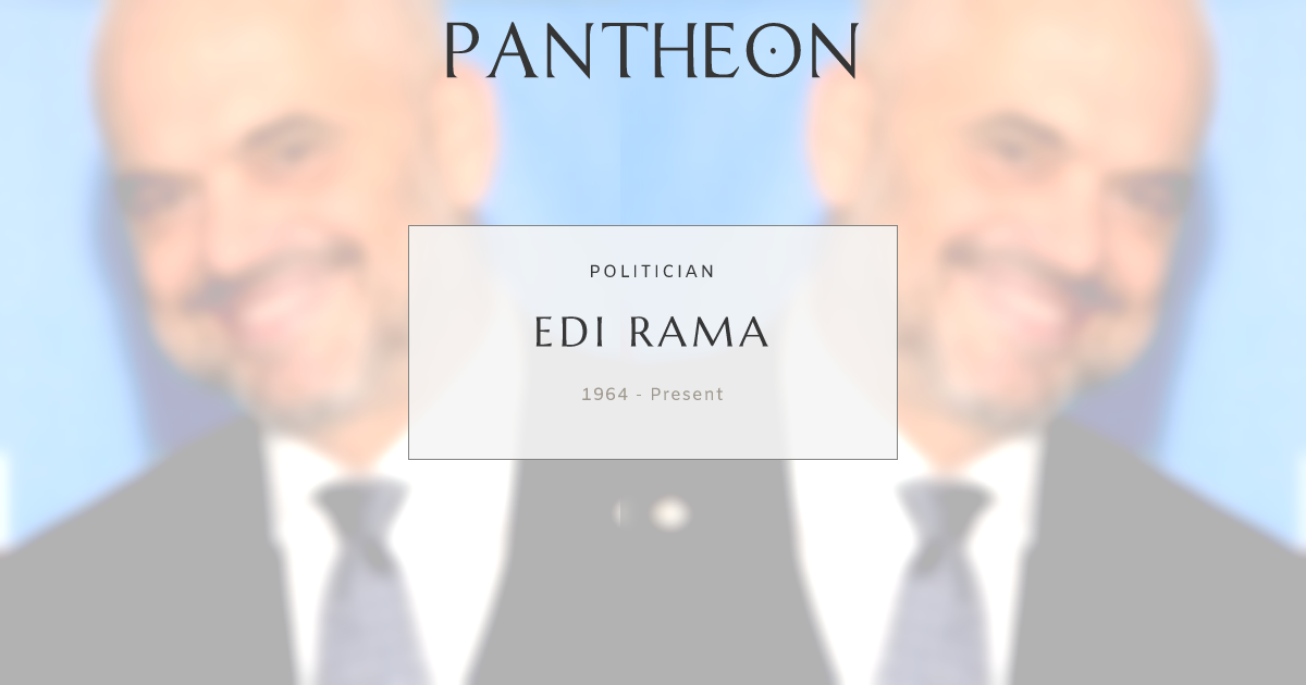 Edi Rama Biography | Pantheon