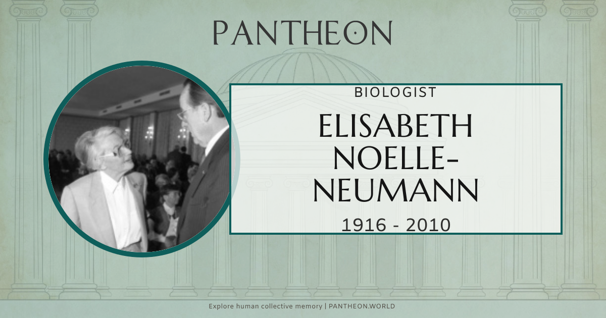 Elisabeth Noelle-Neumann Biography | Pantheon
