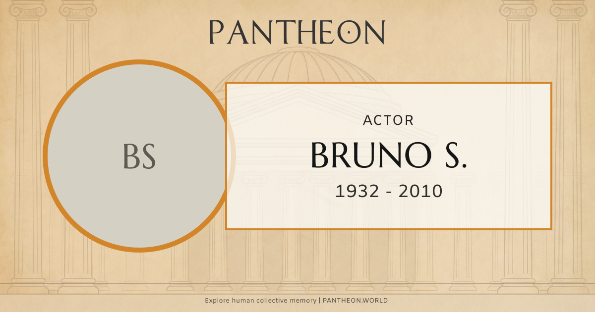 Bruno S. Biography | Pantheon
