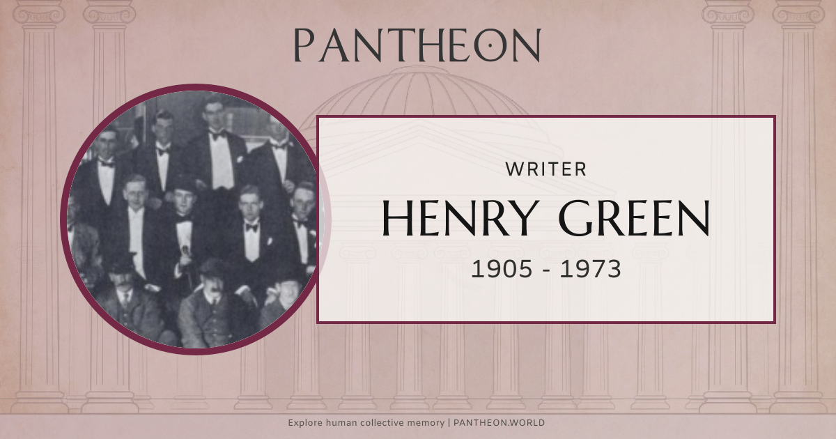 Henry Green Biography | Pantheon