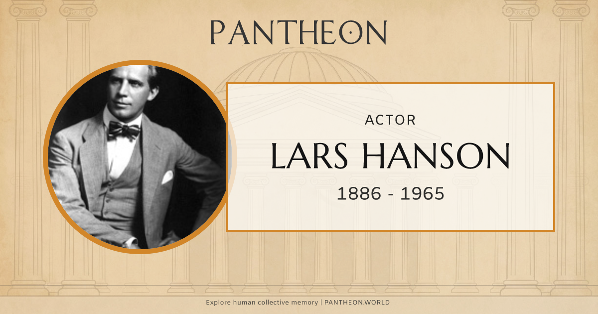 Lars Hanson Biography | Pantheon