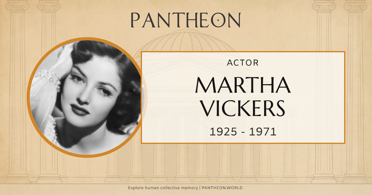 Martha Vickers Biography | Pantheon