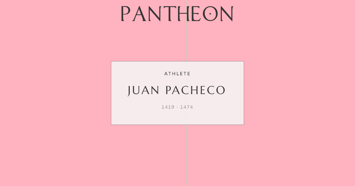 Juan Pacheco Biography | Pantheon