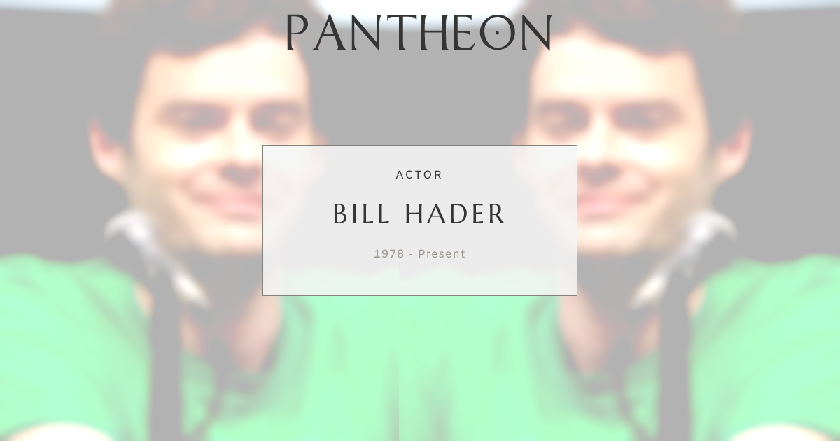 Bill Hader Biography | Pantheon