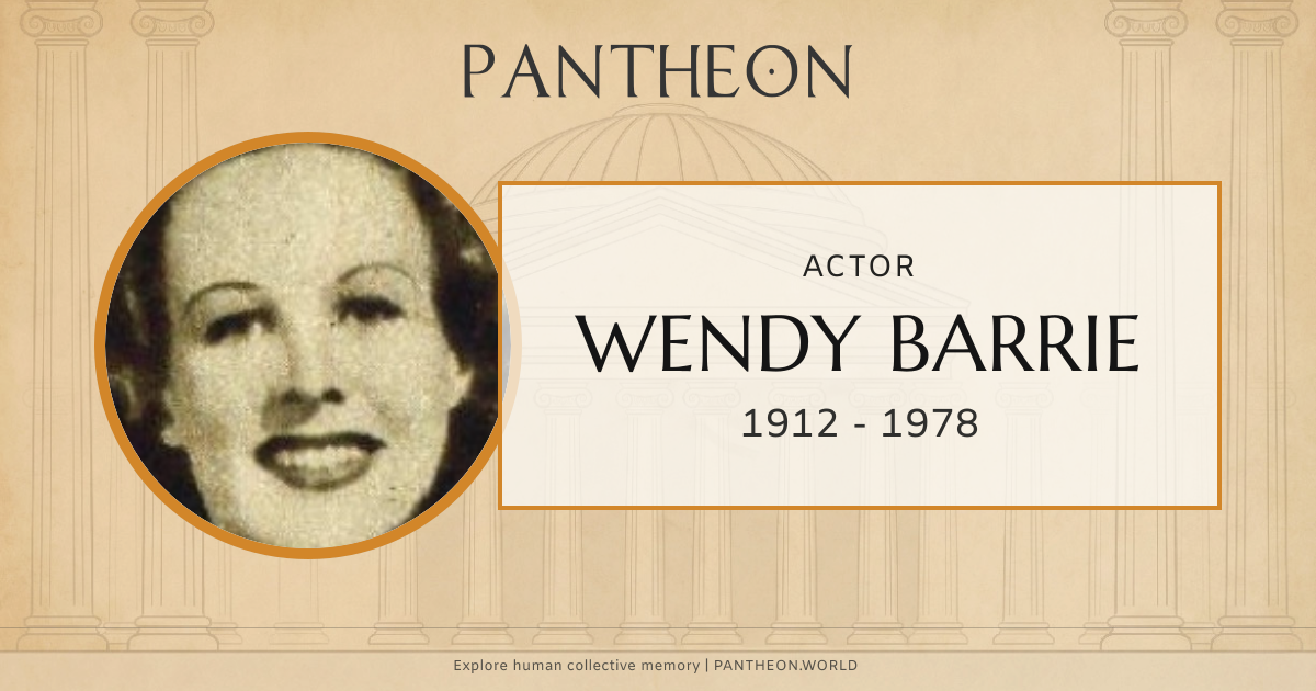 Wendy Barrie Biography | Pantheon