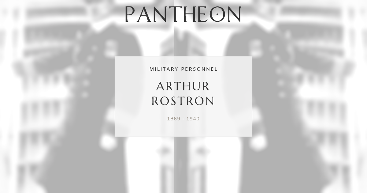 Arthur Rostron Biography | Pantheon