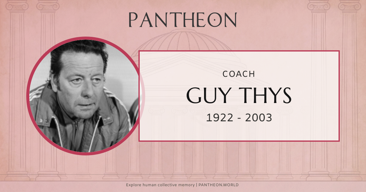 Guy Thys Biography | Pantheon