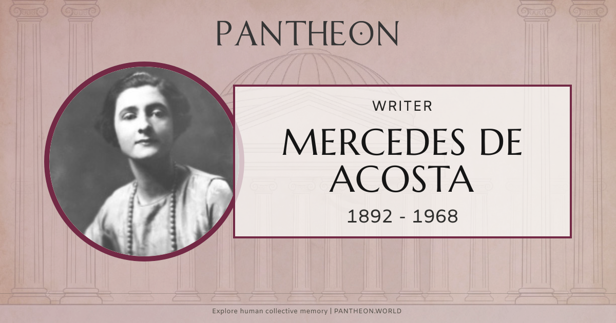 Mercedes de Acosta Biography | Pantheon