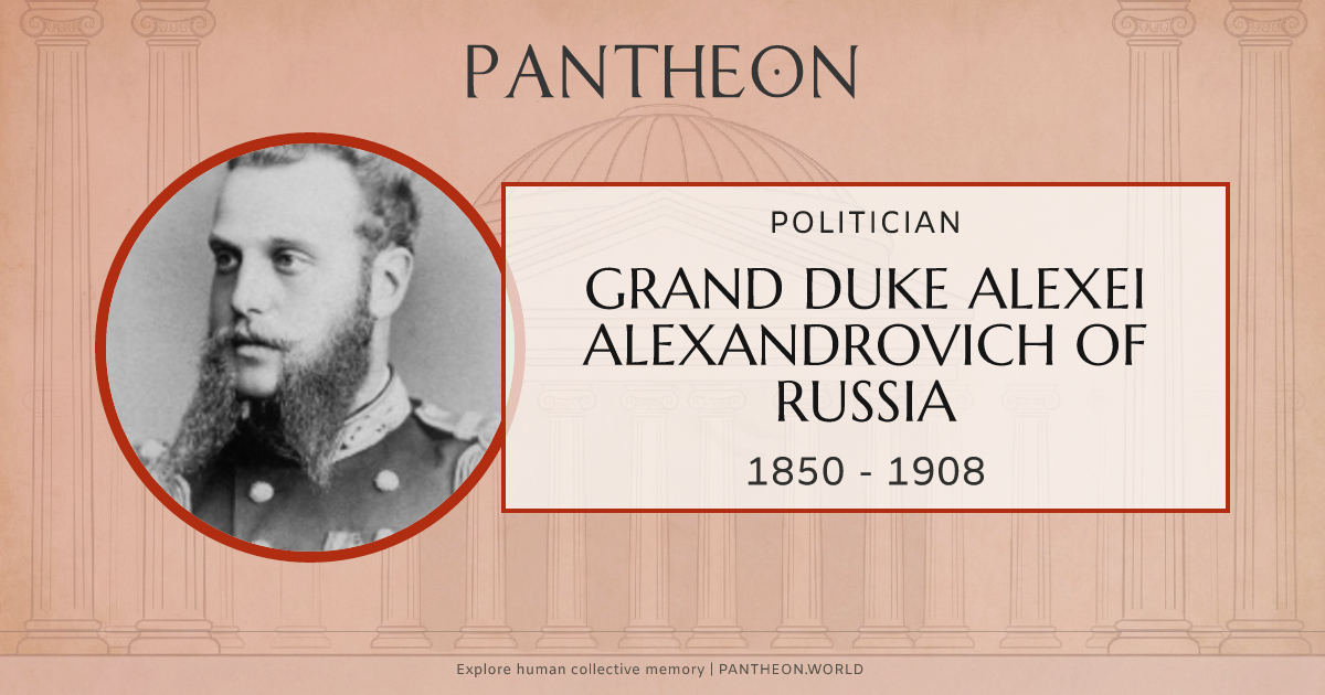 Grand Duke Alexei Alexandrovich of Russia Biography | Pantheon