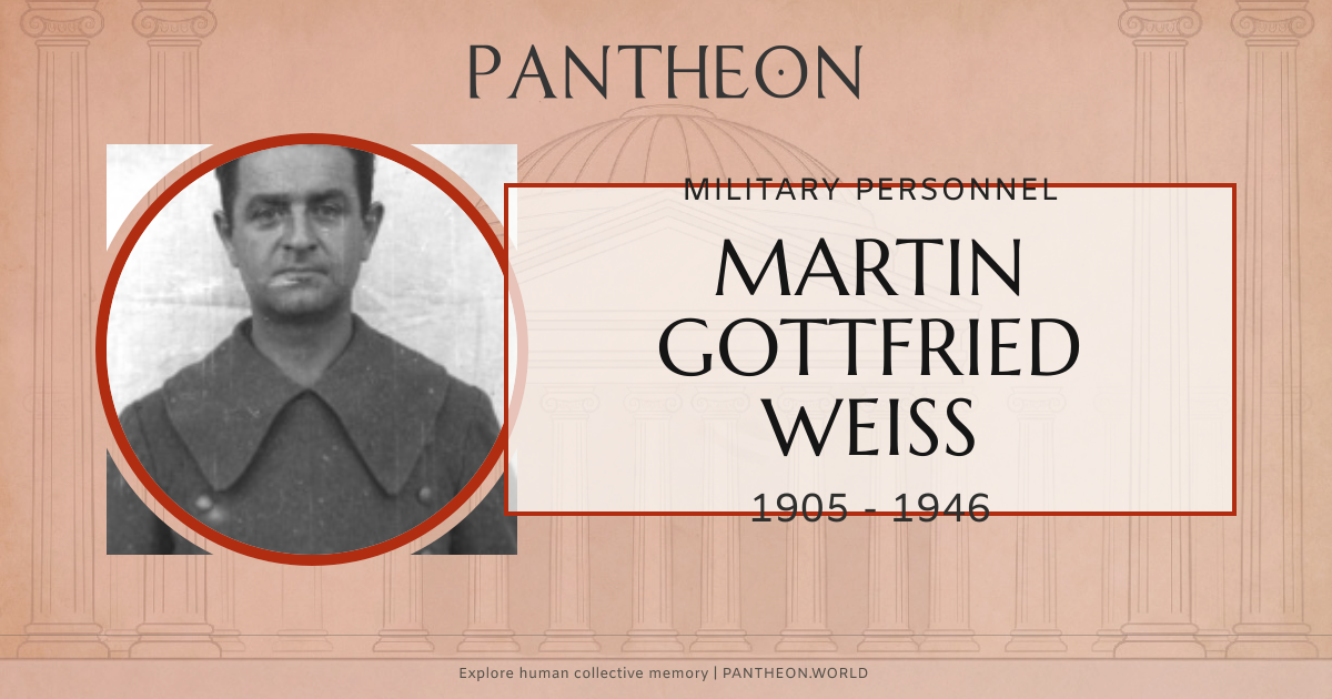 Martin Gottfried Weiss Biography | Pantheon