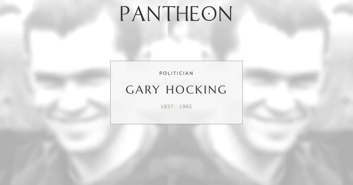 Gary Hocking Biography | Pantheon