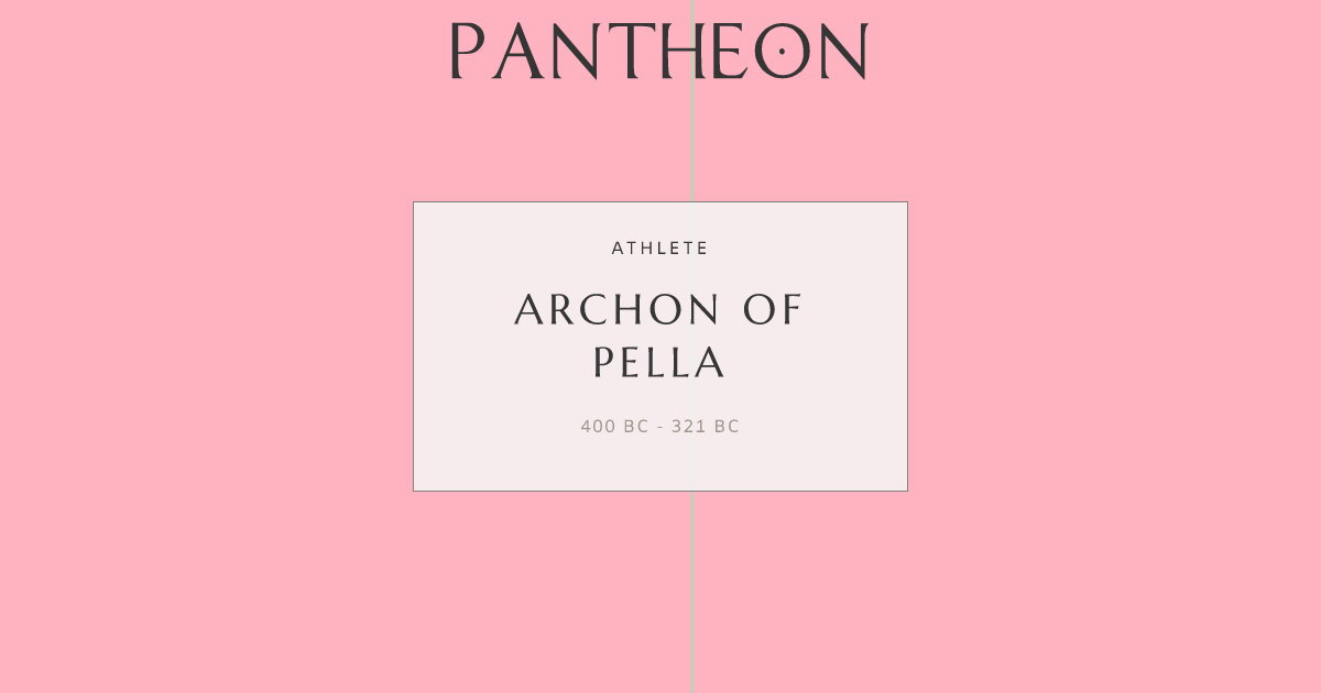 Archon of Pella Biography | Pantheon