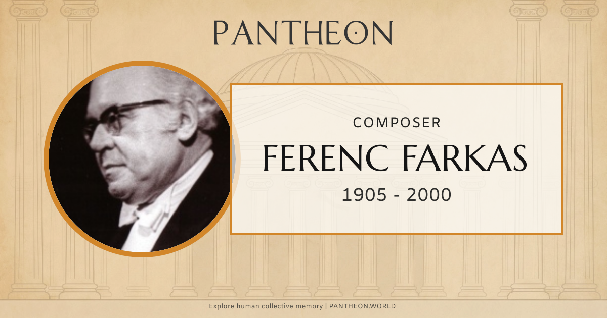 Ferenc Farkas Biography | Pantheon