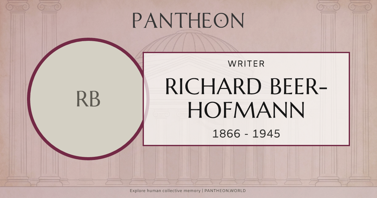 Richard Beer-Hofmann Biography | Pantheon