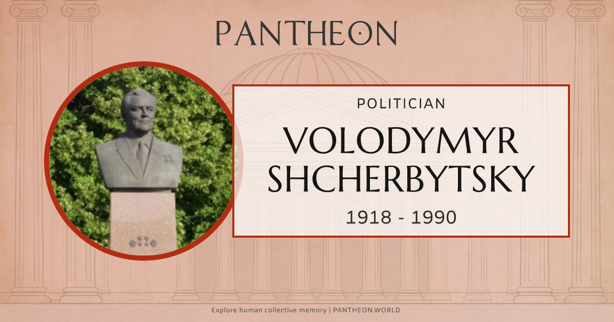 Volodymyr Shcherbytsky Biography | Pantheon