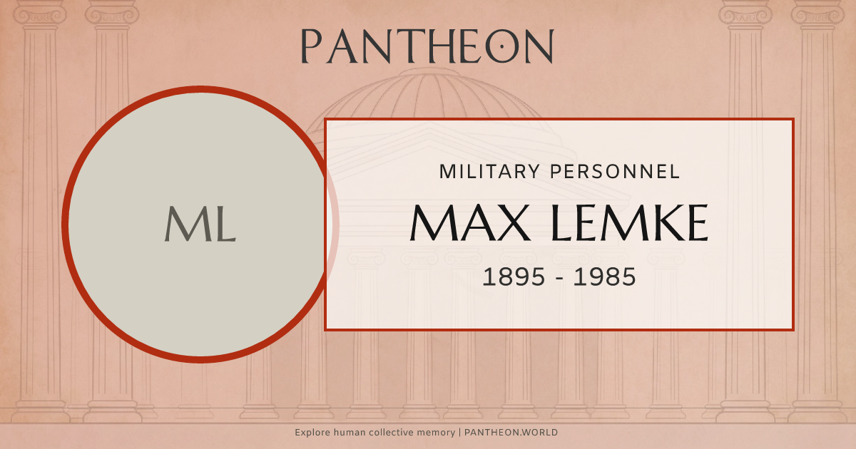 Max Lemke Biography | Pantheon