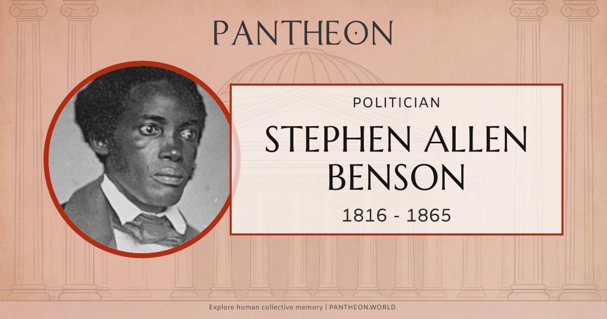 Stephen Allen Benson Biography | Pantheon