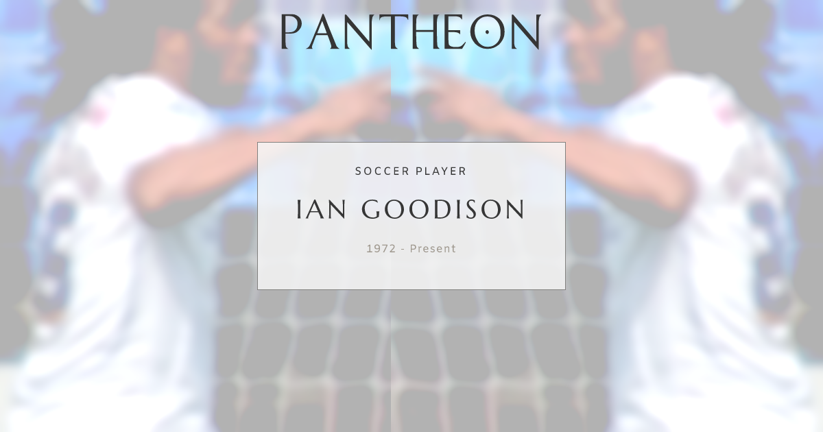 Ian Goodison Biography | Pantheon