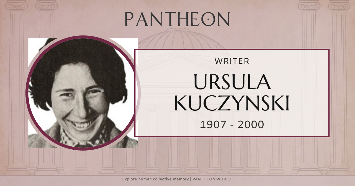 Ursula Kuczynski Biography | Pantheon