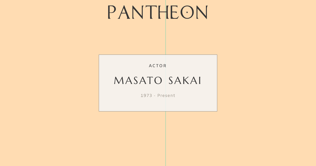 Masato Sakai Biography | Pantheon
