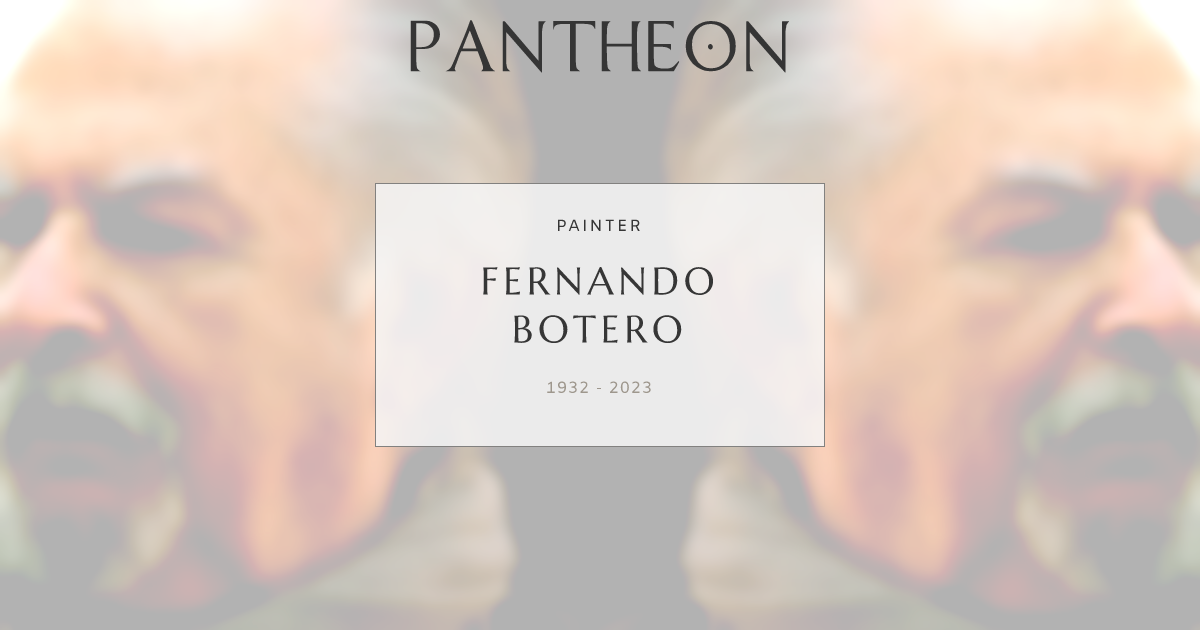 Fernando Botero Biography | Pantheon