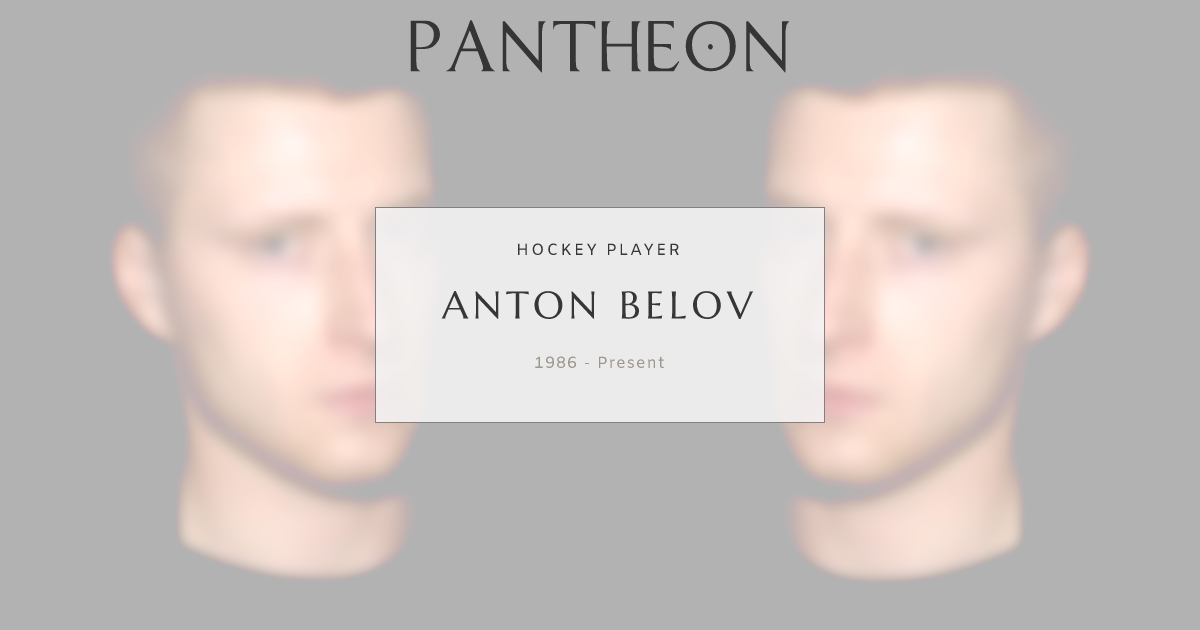 Anton Belov Biography | Pantheon