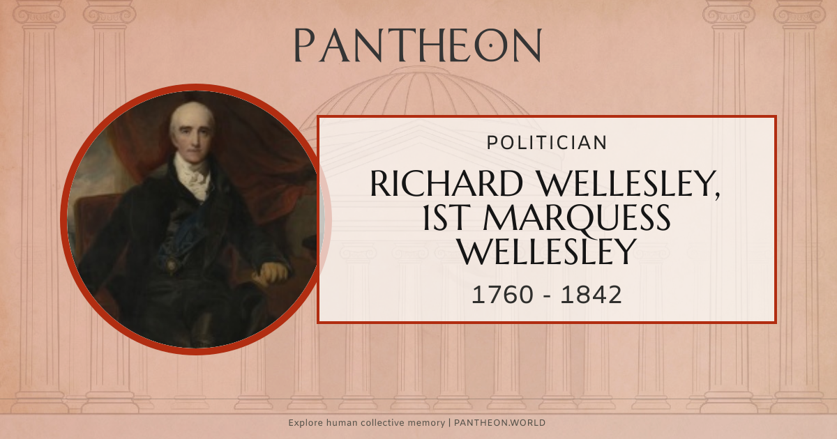 Richard Wellesley, 1st Marquess Wellesley Biography | Pantheon