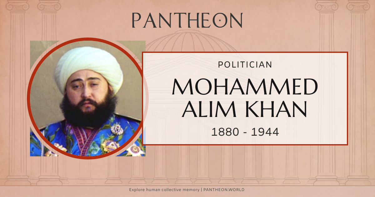 Mohammed Alim Khan Biography | Pantheon