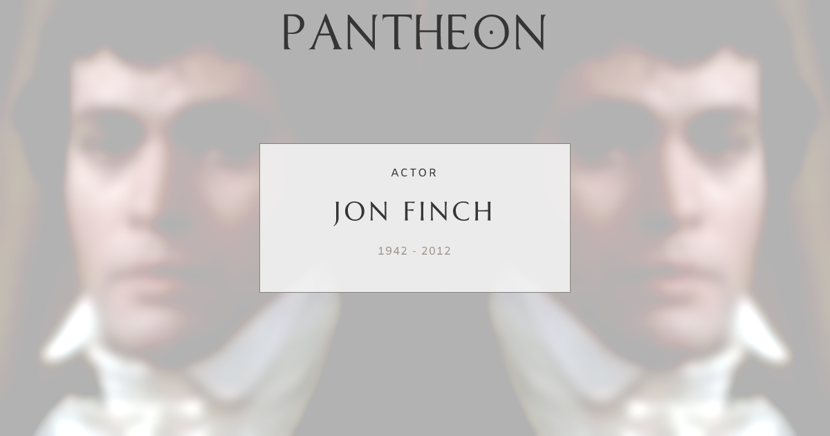 Jon Finch Biography | Pantheon