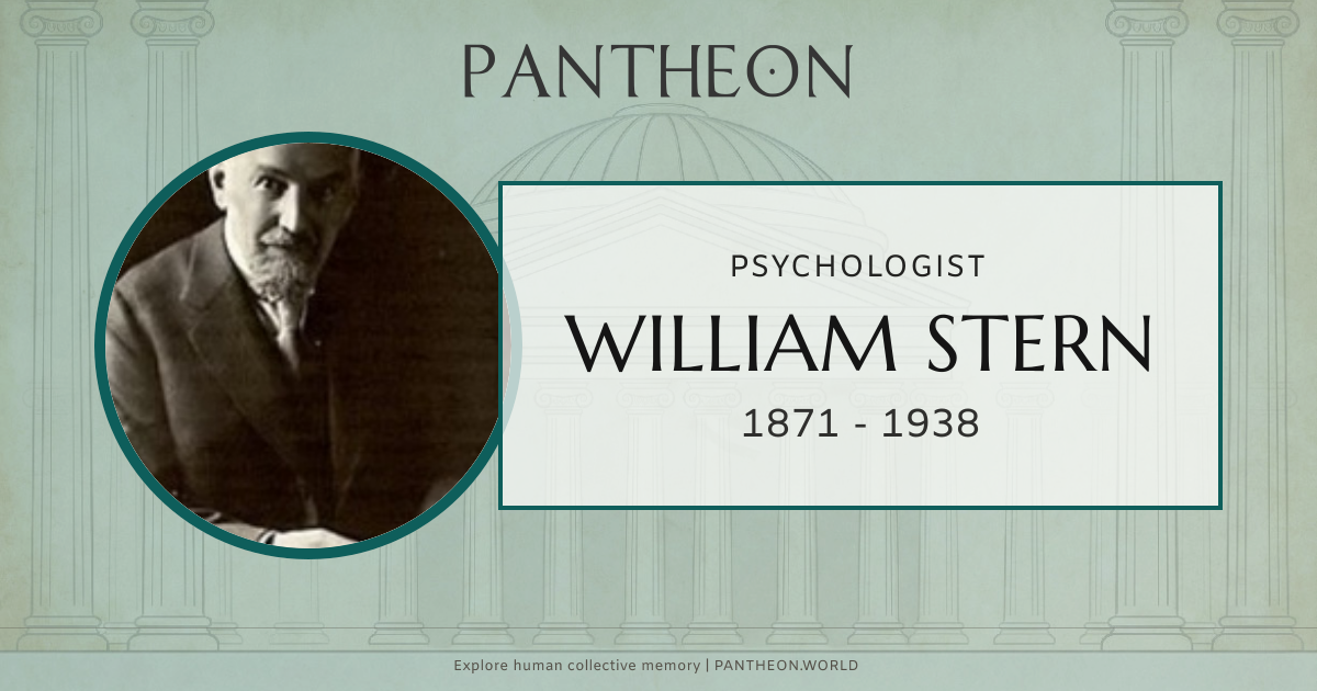 William Stern Biography | Pantheon