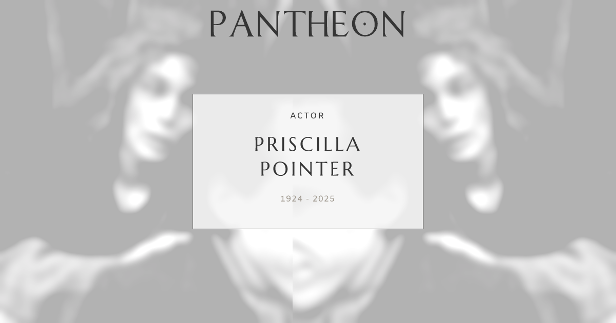 Priscilla Pointer Biography