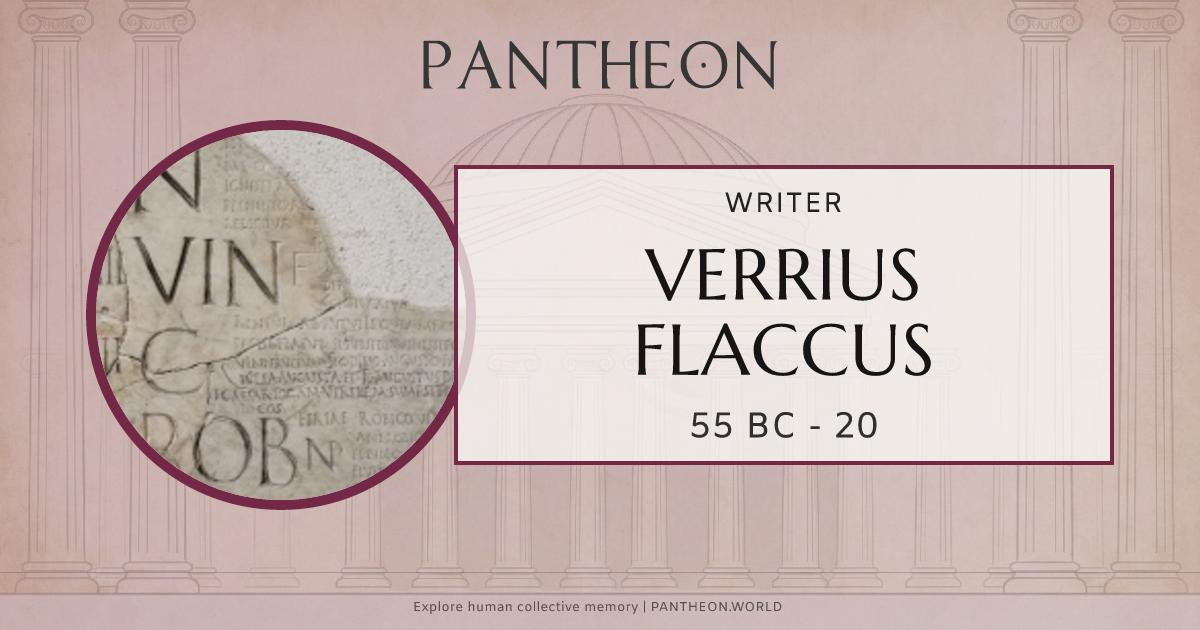 Verrius Flaccus Biography | Pantheon