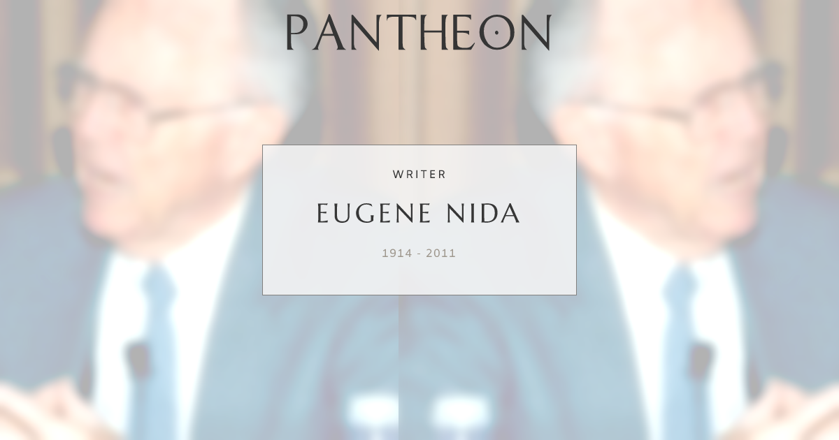 Eugene Nida Biography | Pantheon