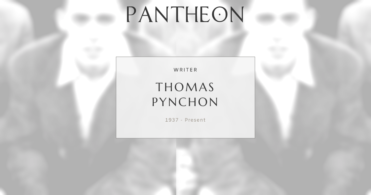 Thomas Pynchon Biography | Pantheon