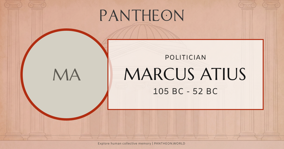 Marcus Atius Biography | Pantheon