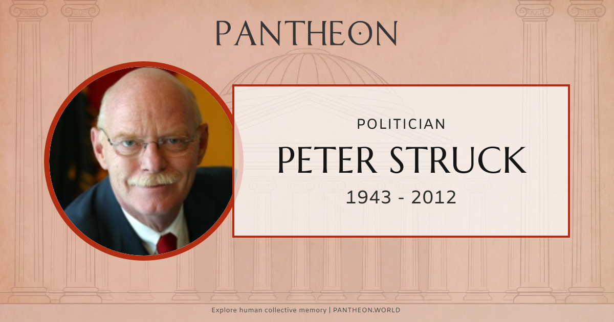 Peter Struck Biography | Pantheon