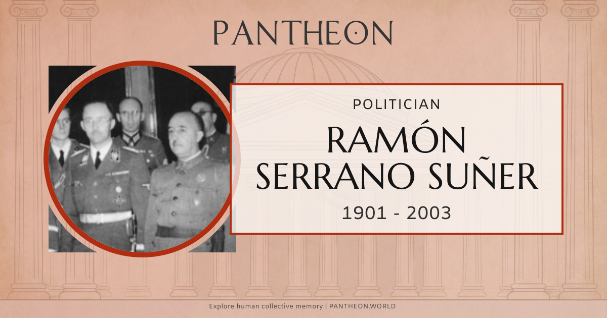 Ramón Serrano Suñer Biography | Pantheon