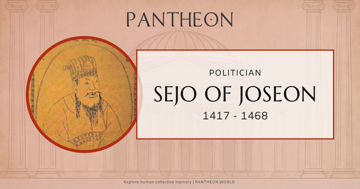 Sejo of Joseon Biography | Pantheon