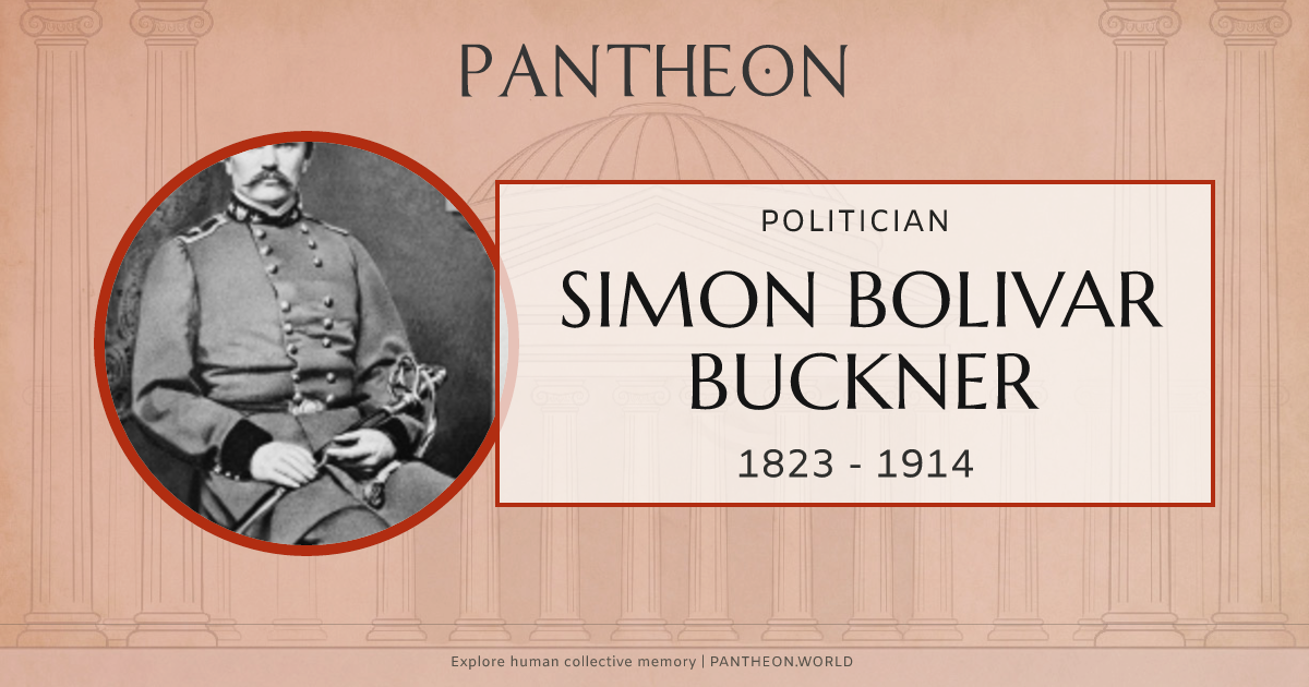 Simon Bolivar Buckner Biography | Pantheon