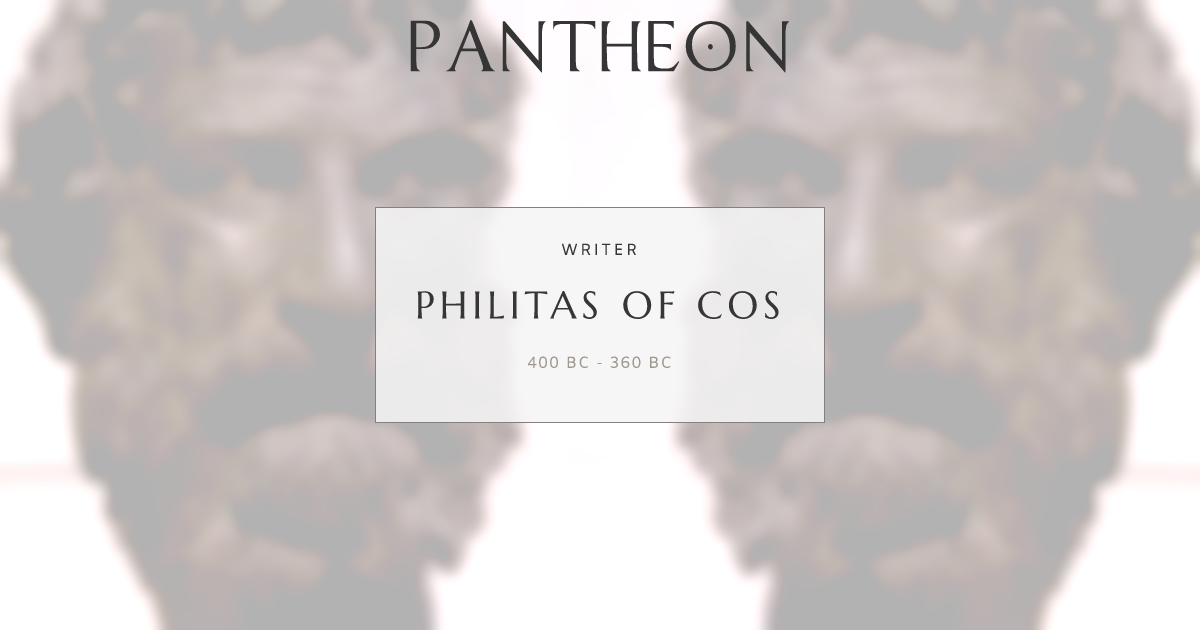 Philitas of Cos Biography | Pantheon