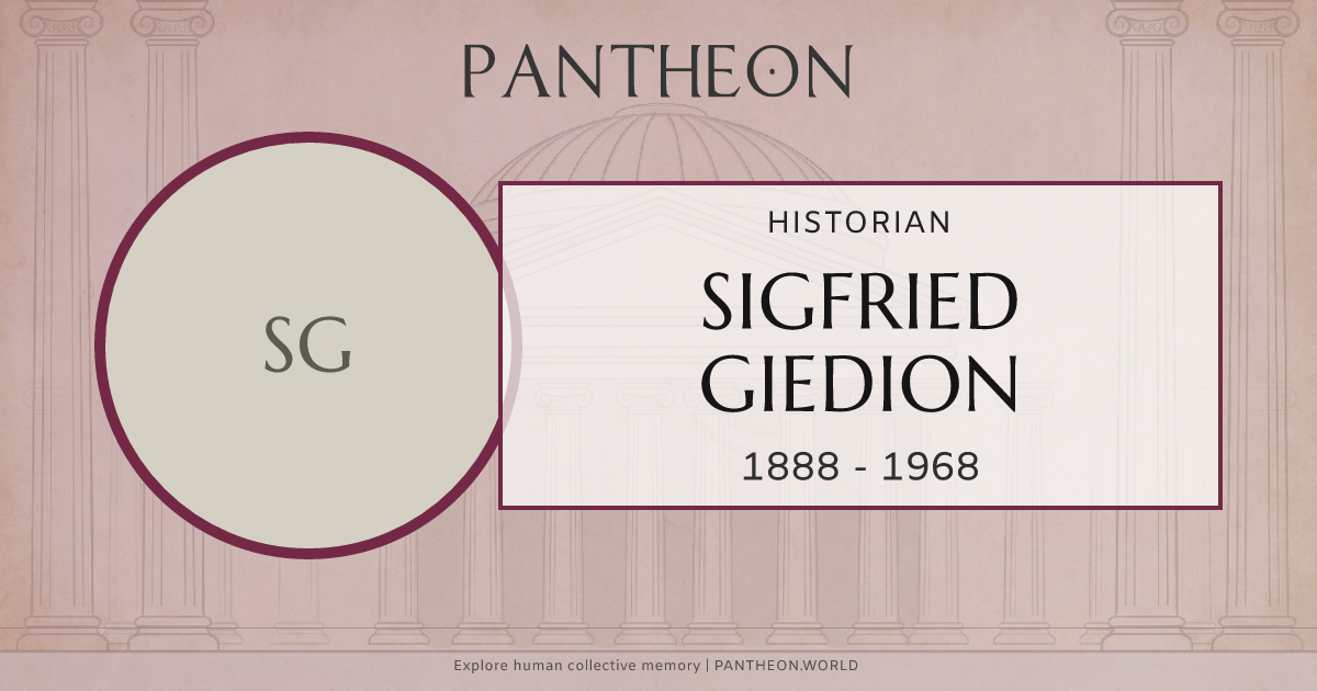 Sigfried Giedion Biography | Pantheon
