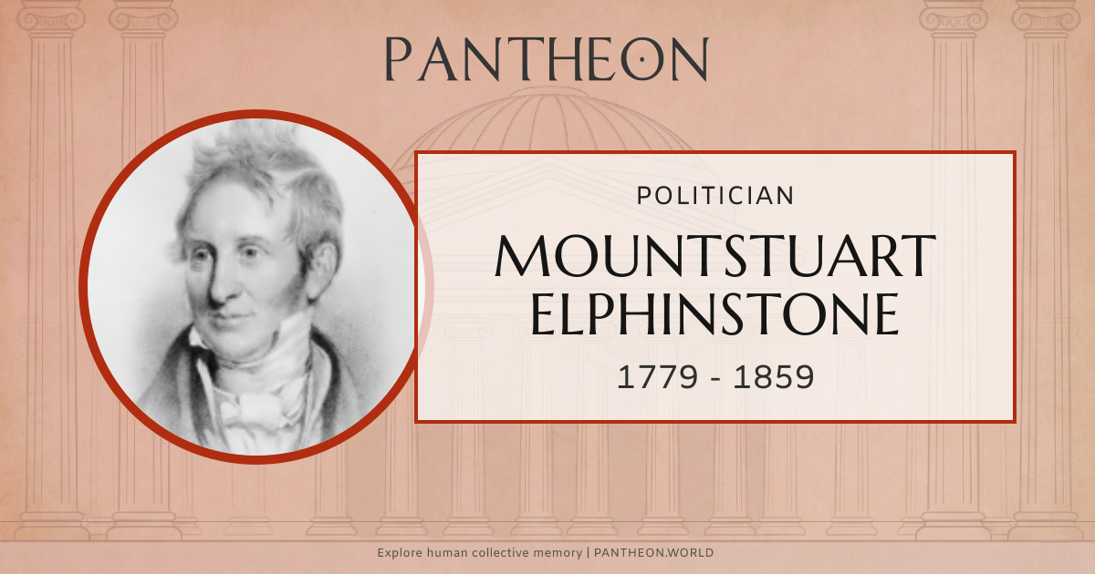 Mountstuart Elphinstone Biography | Pantheon