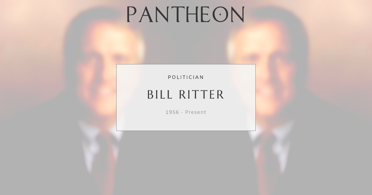Bill Ritter Biography | Pantheon