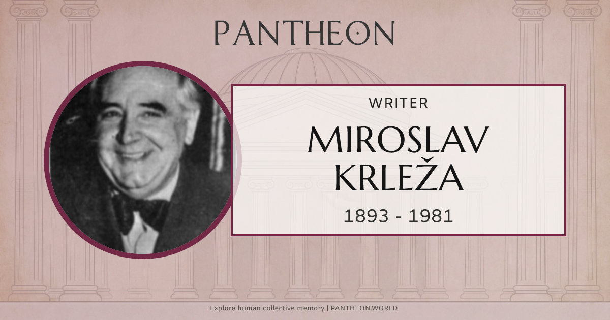 Miroslav Krleža Biography | Pantheon