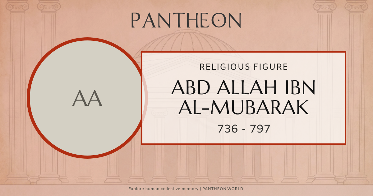 Abd Allah ibn al-Mubarak Biography | Pantheon