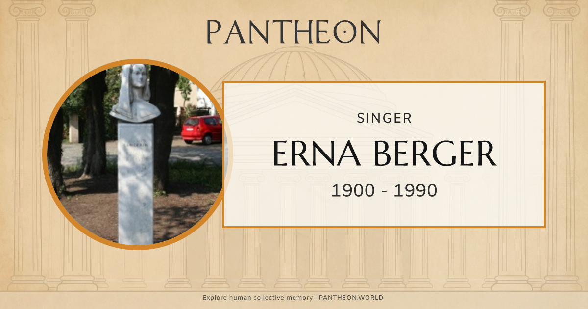 Erna Berger Biography | Pantheon